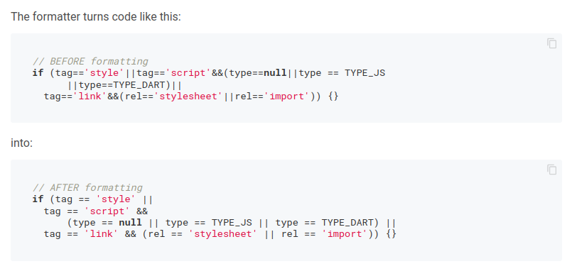 Example From Dartstyle Documentation Does Not Work · Issue 1243 · Dart Langdartstyle · Github